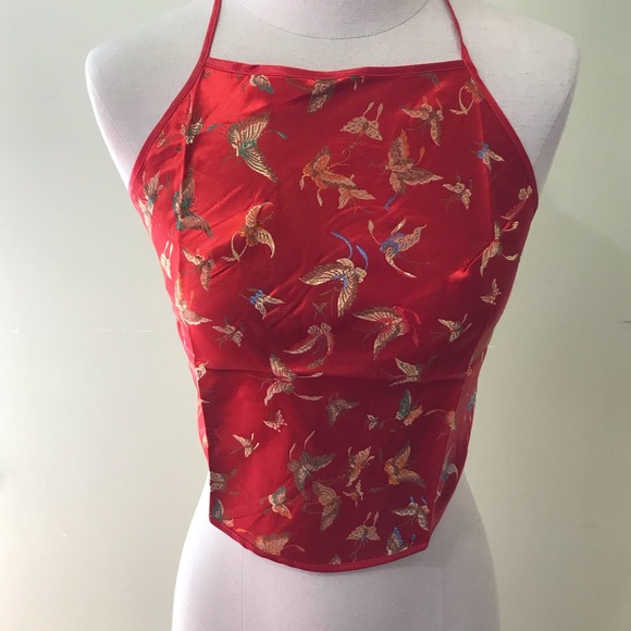 Tops | Newchinese Cheongsam Halter Crop Top | Poshmark